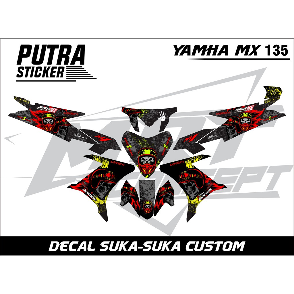 Jual Jupitet MX 135 Decal sticker yamaha Jupitet MX 135 Full Body COD ...
