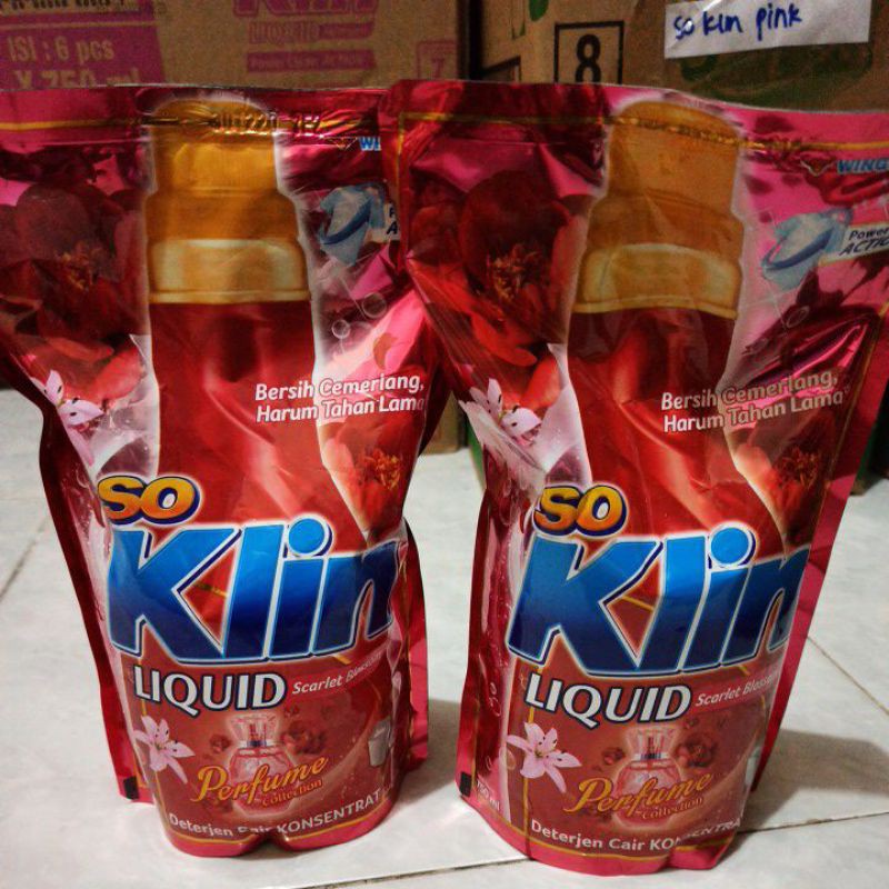 Jual So Klin Liquid Red Scarlet blossom 720ml 720 ml | Shopee Indonesia