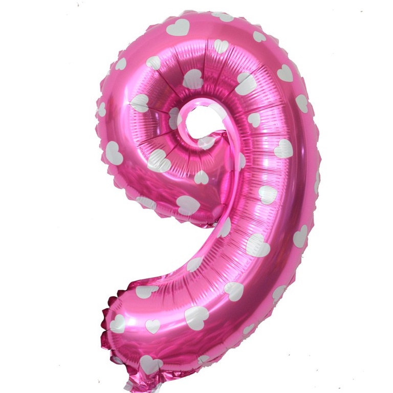 Jual Balon Foil Huruf Pink 16 Inch 40cm A-Z Balon Foil Angka 0-9 Pink ...