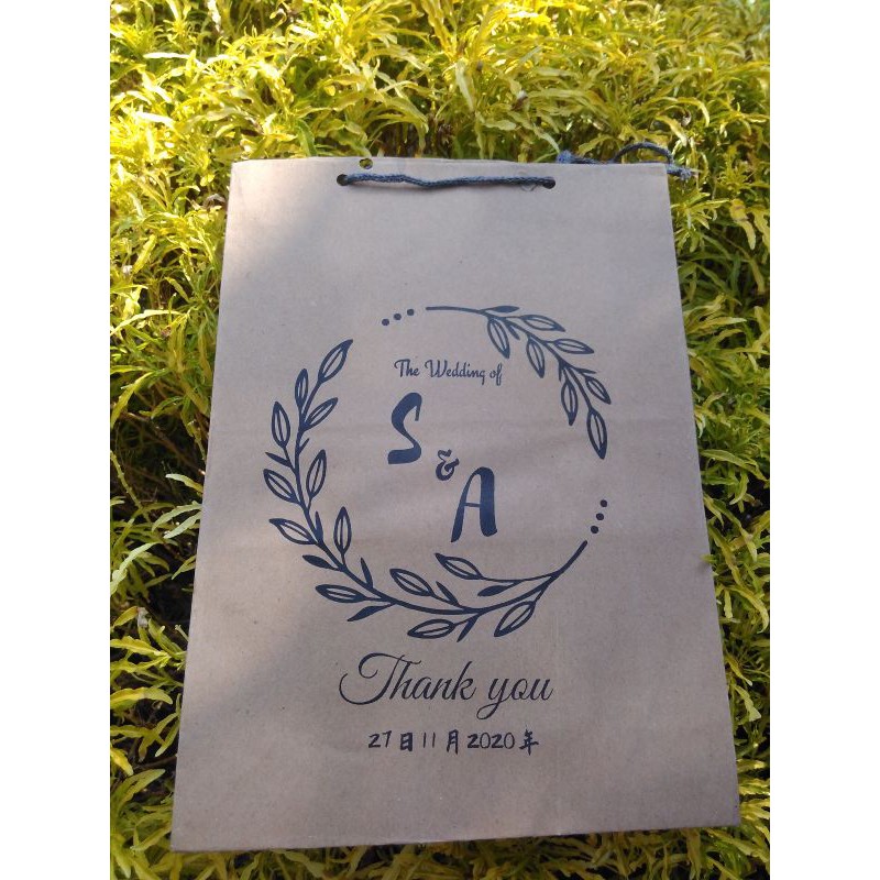 Jual paperbag souvenir nikah,tas kertas ulang tahun,goodiebag sablon ...