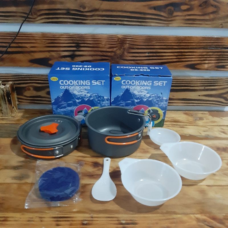 Jual Nesting Ds 200 - Nesting Camping Cooking Set Ds 200 - Panci Camping Anak Kos | Shopee Indonesia