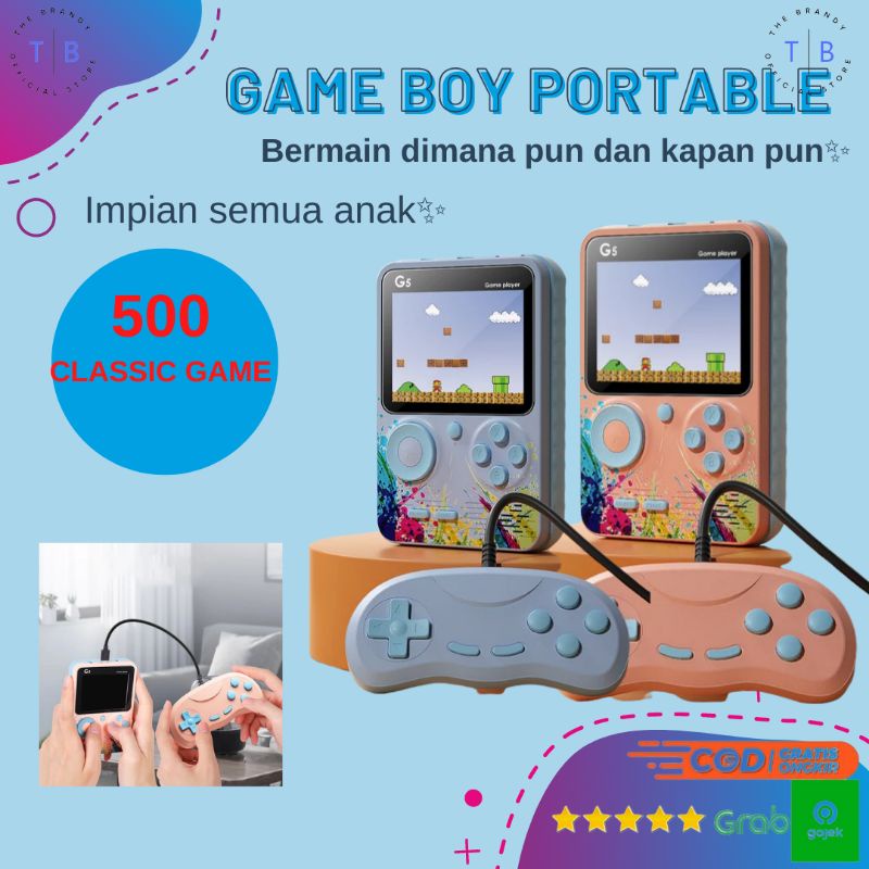 Jual Gameboy Retro Console Portable Game Player Built-in CLASSIC 500 ...