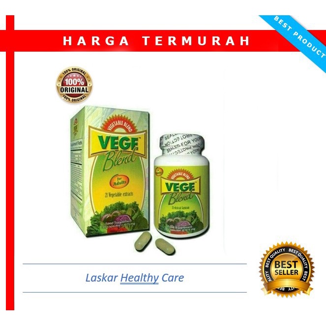 Jual Vegeblend 21 Adult Isi 30 Kapsul - Suplemen Sayuran untuk Dewasa ...