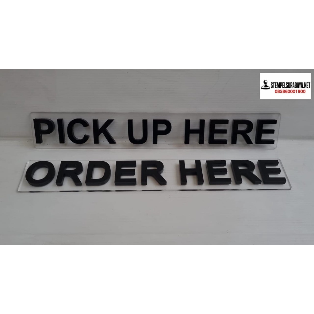 Jual Papan nama order here pike up order here | Shopee Indonesia