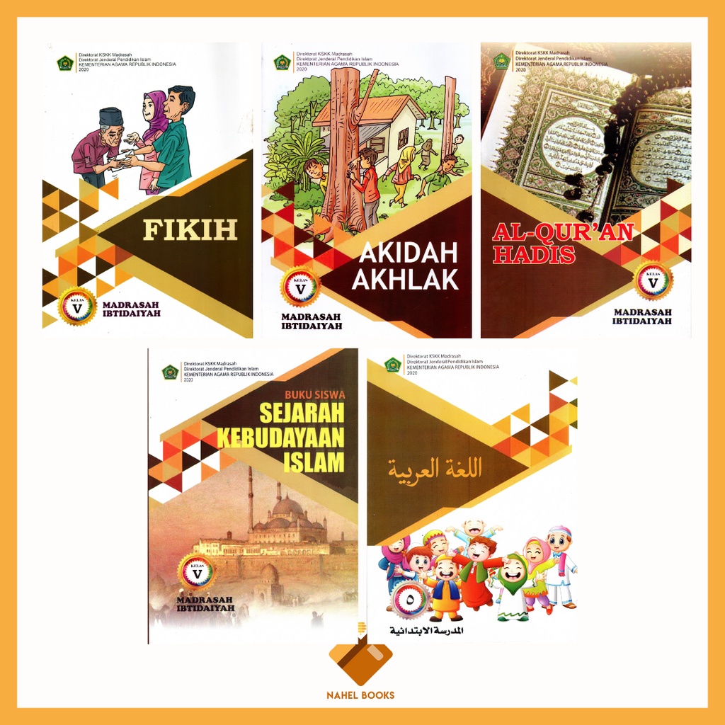 Jual BUKU PAKET MI SD KELAS 5 / V KEMENAG (AL-QURAN HADIST, AKIDAH AKHLAK, BAHASA ARAB, FIKIH ...