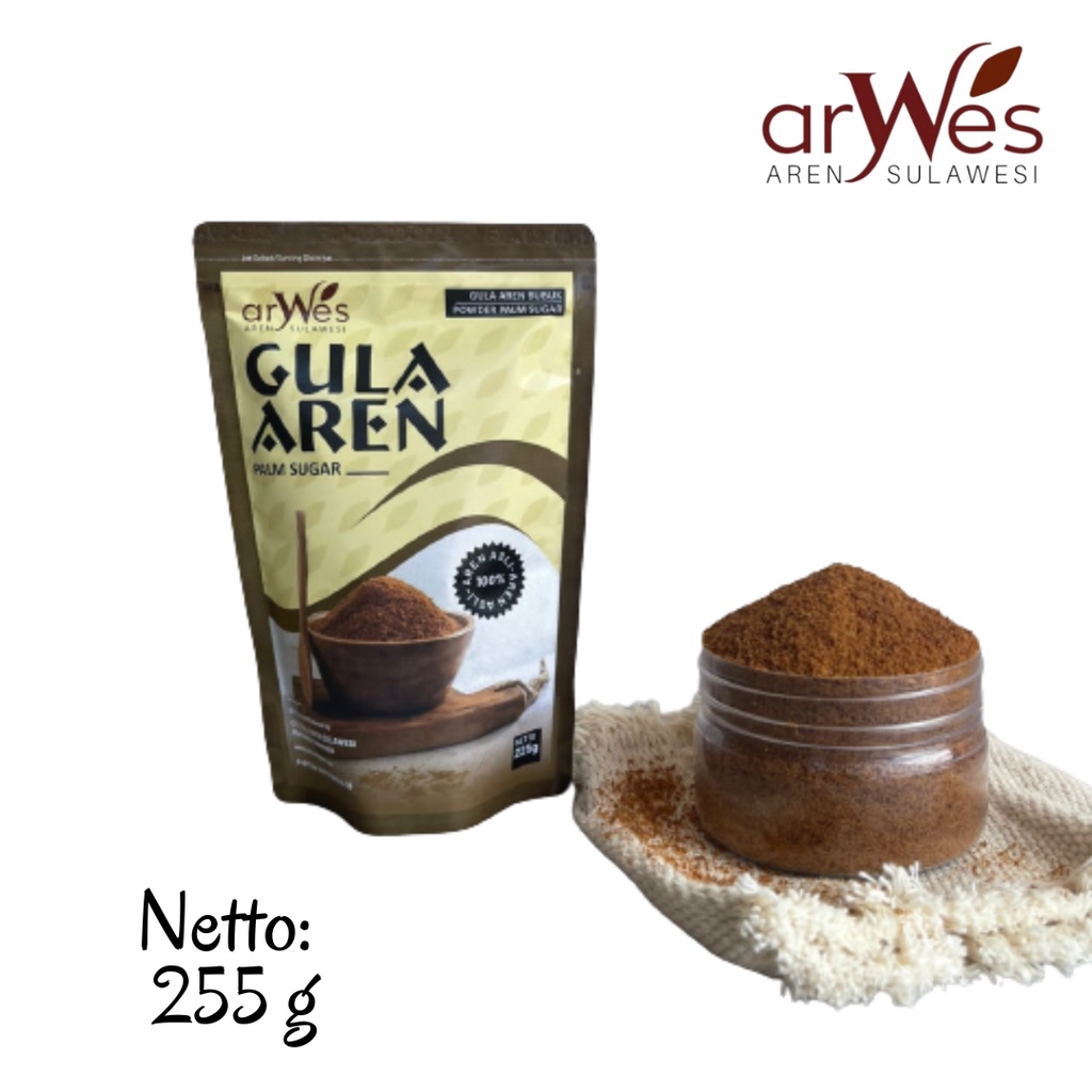 Jual Gula Aren Bubuk Palm Sugar Asli 225gr - Arwes | Shopee Indonesia