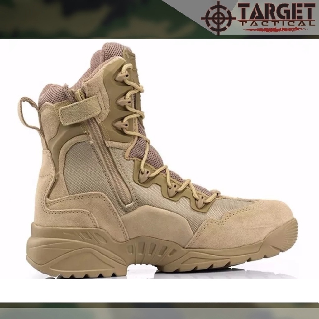 Jual TARGET MILITARY - Sepatu Tactical HANAGAL Spider USA 8" Krem ...