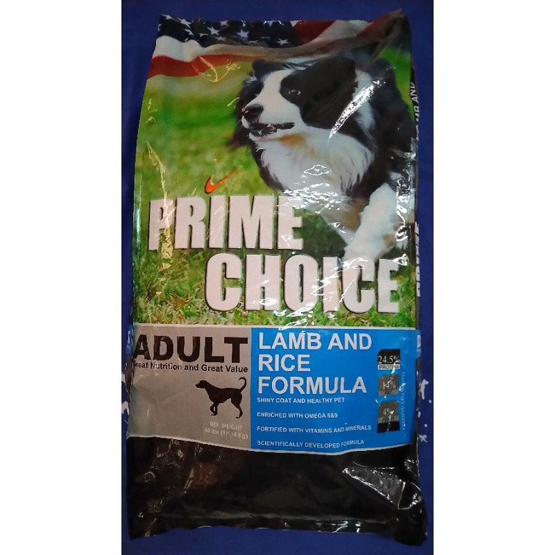 Jual PRIME CHOICE ADULT LAMB AND RICE 18KG DOGFOOD KHUSUS DENGAN GOJEK ...