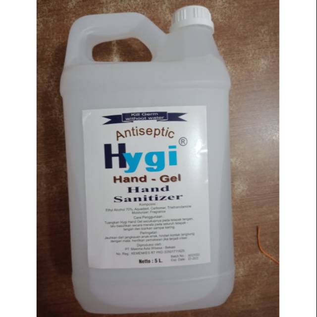 Jual Hygi Hand Sanit Gel 5 Liter | Shopee Indonesia