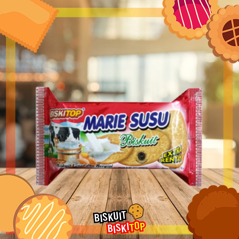 Jual B. BISKITOP - MARIE SUSU 180g Rasa Susu Biskuit Cemilan Dewasa ...
