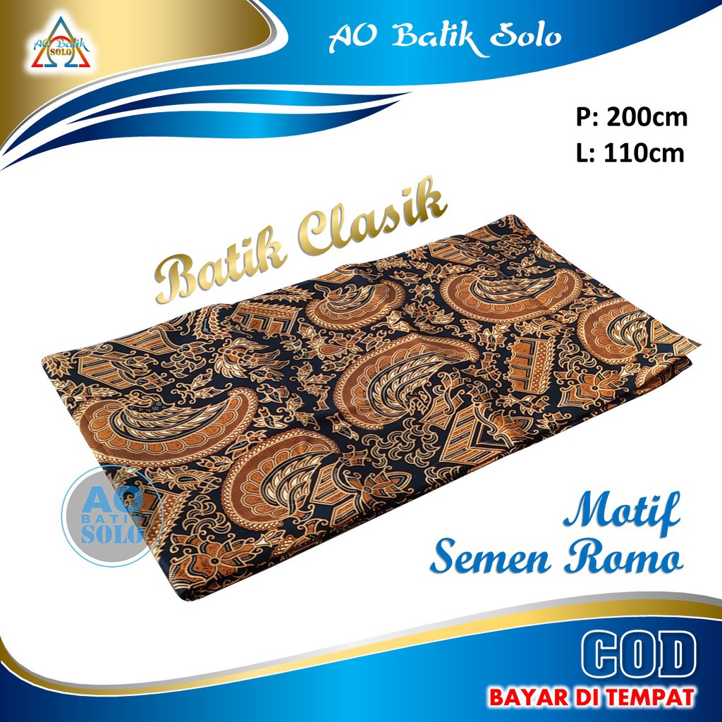 Jual Kain Batik Jarik Motif Semen Romo, Rama - Batik Clasik, Kualitas ...