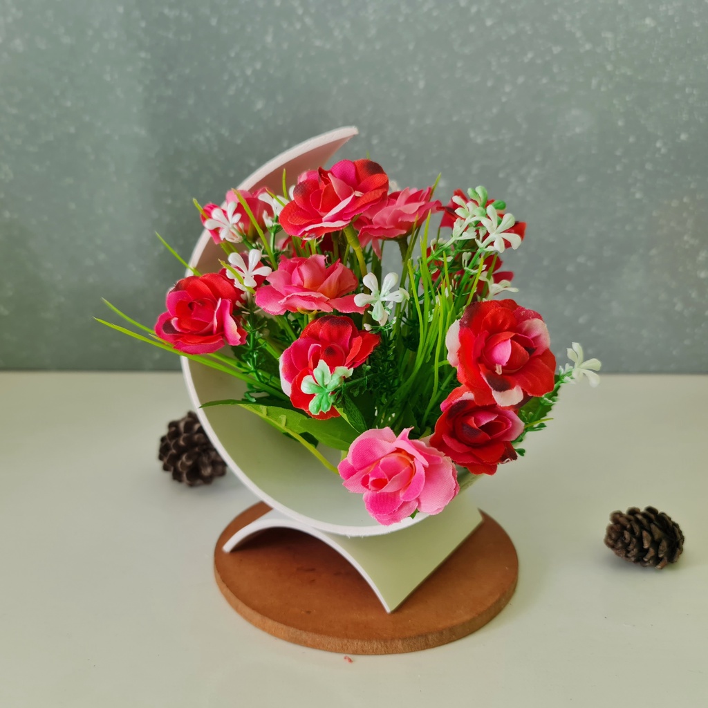 Jual Bunga Mini Rotus Bunga Pajangan Ruangan Tamu Bunga Artifisial ...