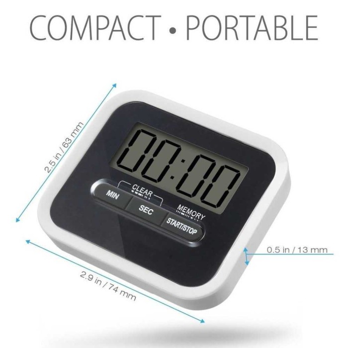 Jual Countdown Timer Digital Kitchen Clock Alat Dapur Masak/kitchen ...