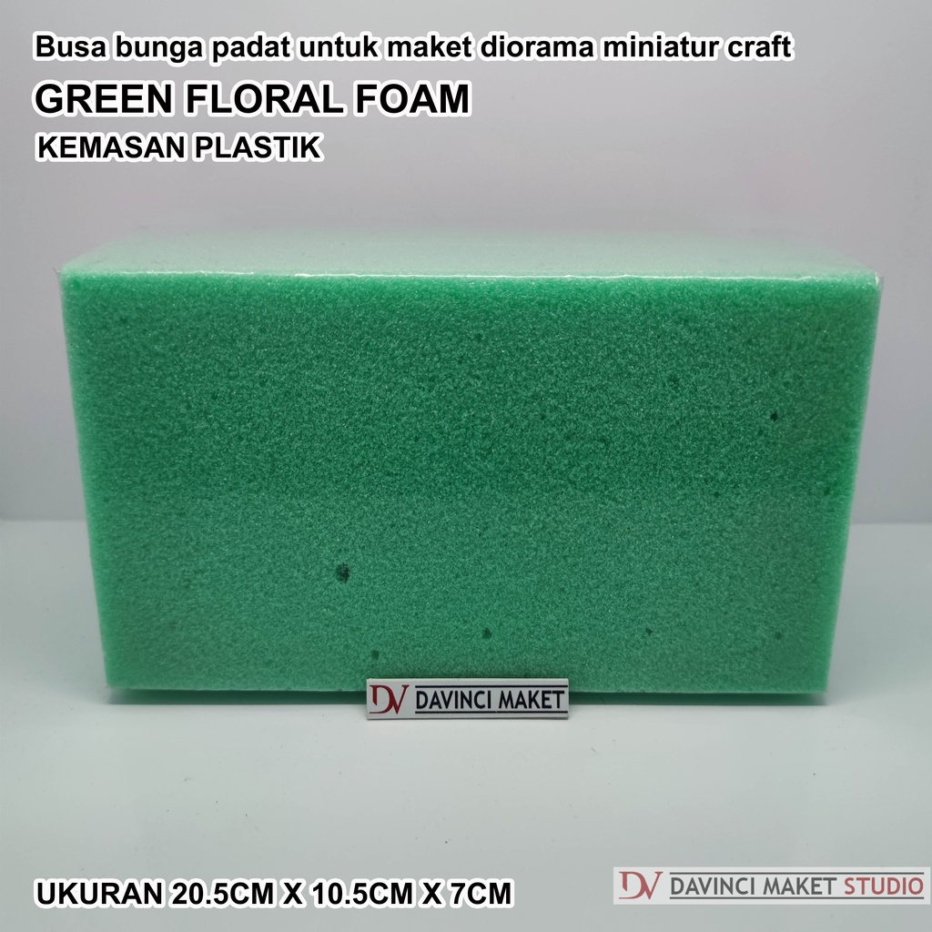 Jual Busa Gabus Bunga Tanaman Padat Putih Hijau Maket Diorama - Green ...