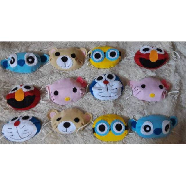 Jual (COD) Masker karakter anak /masker anak hello kitty/ masker ...