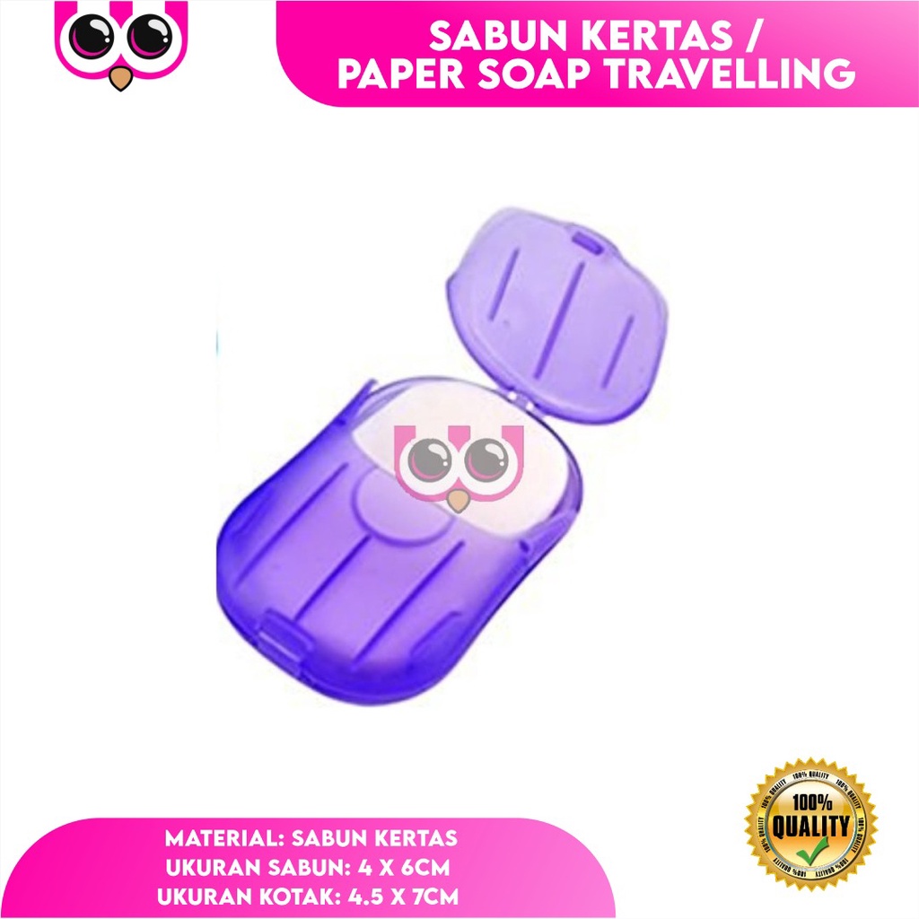 Jual SABUN KERTAS / PAPER SOAP TRAVELLING / SABUN CUCI TANGAN PRAKTIS ...
