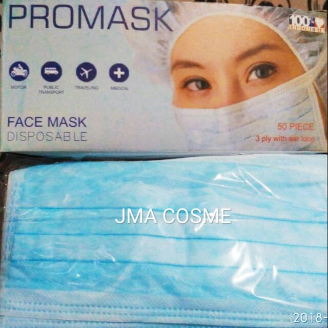 Jual MASKER MULUT PROMASK isi 50 | Shopee Indonesia
