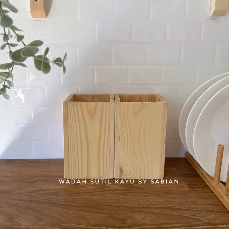 Jual Wadah Kayu Sutil / Sendok / Wadah Sendok / Tempat Sendok | Shopee ...