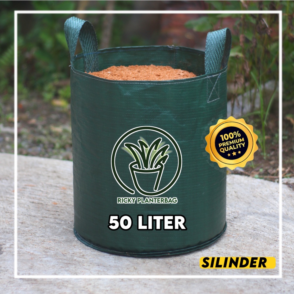 Jual PLANTER BAG 50 LITER HIJAU BULAT POT TANAMAN MURAH | Shopee Indonesia