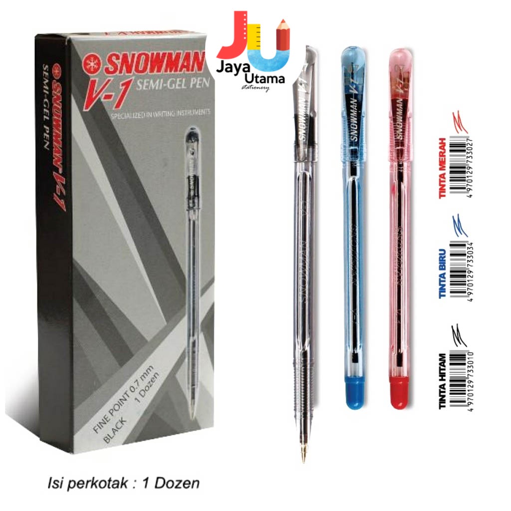 Jual Snowman Bolpen Ball Pen Pulpen Pena V-1 (1 LUSIN) | Shopee Indonesia