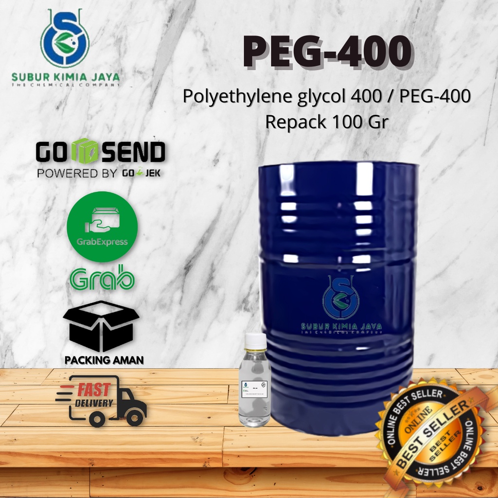 Jual PEG 400 / 100gr / Polyethylene Glycol 400 TEKNIS | Shopee Indonesia