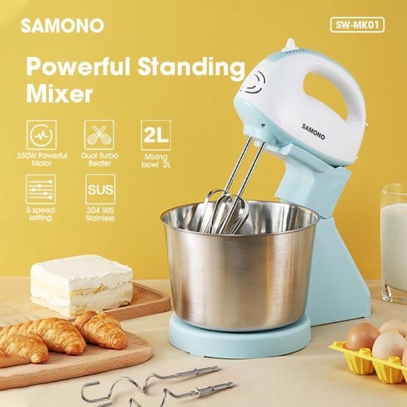 Jual Stand Mixer Samono SW MK 01 - mangkok stainless SUS 304 - Garansi ...
