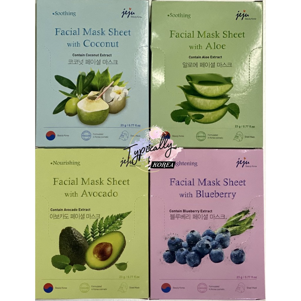 Jual Jeju Facial Mask Sheet | Shopee Indonesia