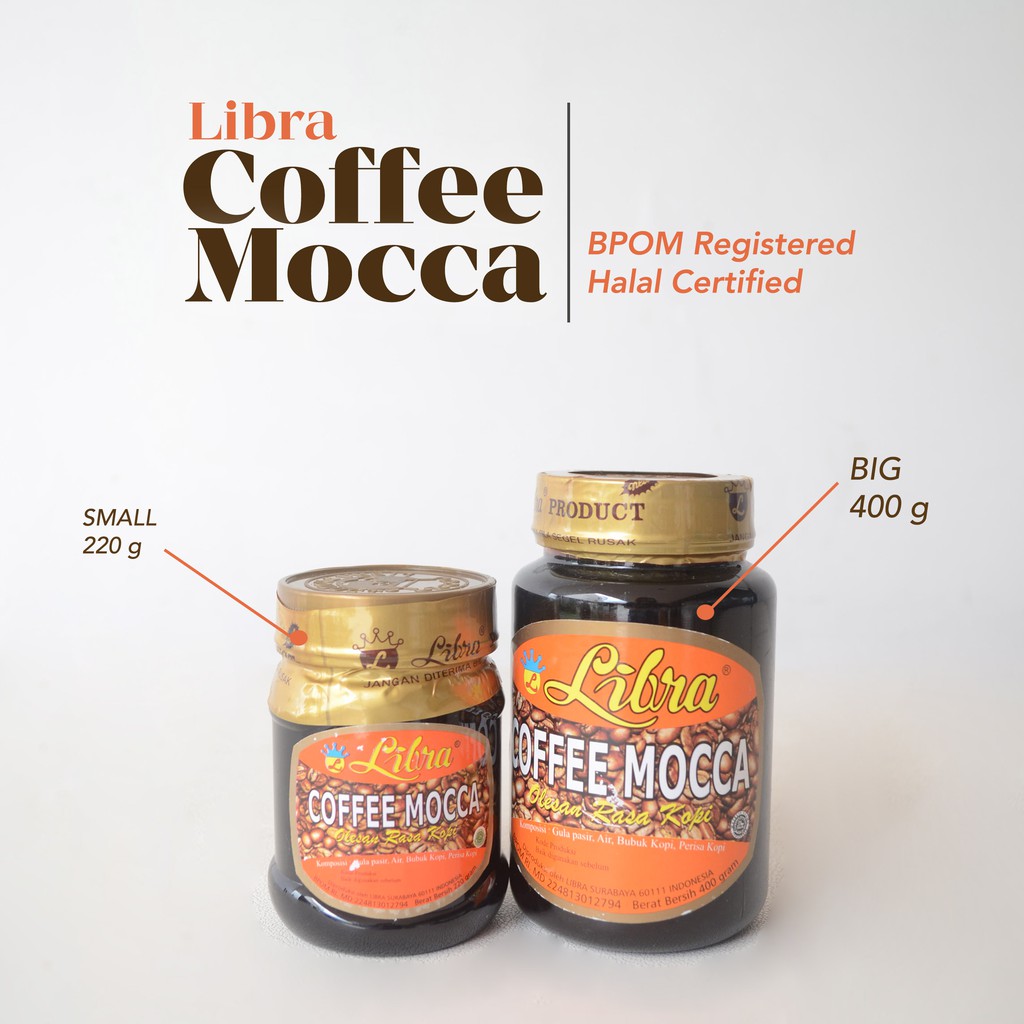 Jual COFFEE MOCCA LIBRA olesan selai topping perisa esktrak kopi moka ...