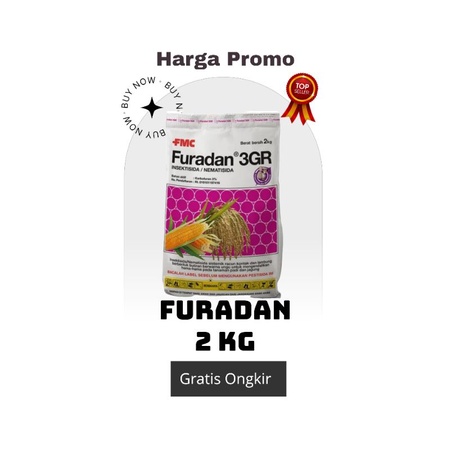 Jual Furadan 3 GR, insektisida, racun hama, pestisida, 2 Kg | Shopee ...