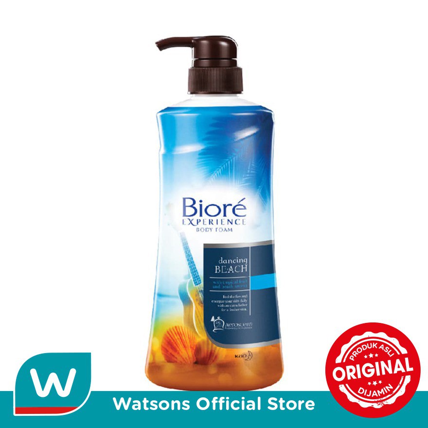 Jual Biore Body Foam Dancing Beach Pump 550ml | Shopee Indonesia