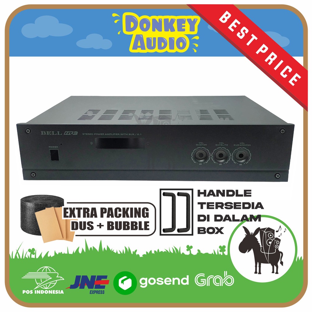 Jual BOX POWER AMPLIFIER HRR3 HR3 HR 3 HRR 3 POWER 2.1 LUBANG MP3 TONE ...