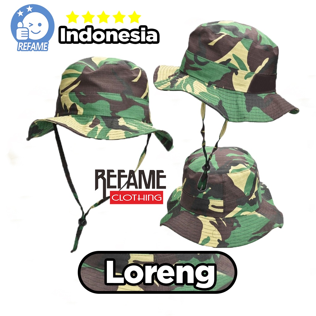 Jual Topi Gunung Rimba Tali Hiking Hutan Camping Hat Tali Hitam Cream ...
