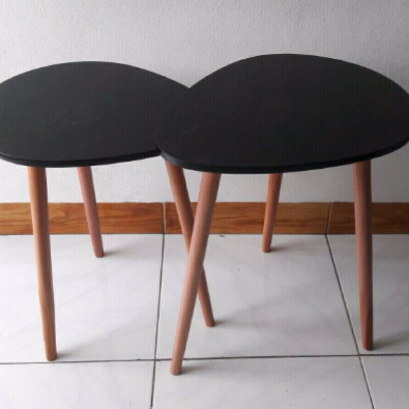 Jual meja kayu minimalis segitiga | Shopee Indonesia
