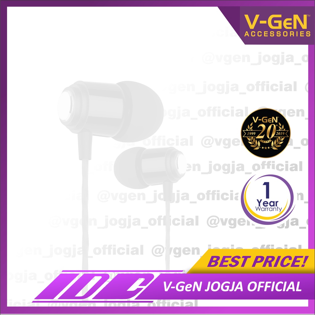 Jual Handsfree V-GeN VEP1-16 Wired Earphone Headset | Shopee Indonesia