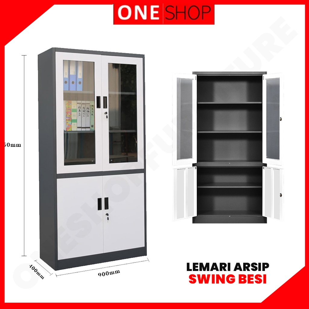 Jual Lemari Arsip Besi 2 Pintu Swing | Lemari Arsip Besi Plat Ayun Swing AA 33 SW | Shopee Indonesia