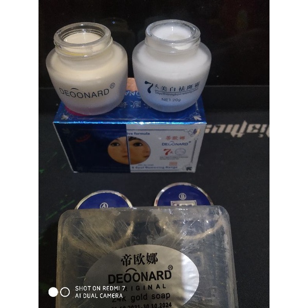 Jual PAKET CREAM DEONARD SET + SABUN DEONARD GOLD ORIGINAL // pket ...