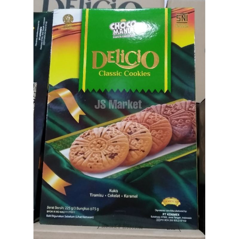 Jual DELICIO CLASSIC COOKIES CHOCO MANIA 225GRAM | Shopee Indonesia