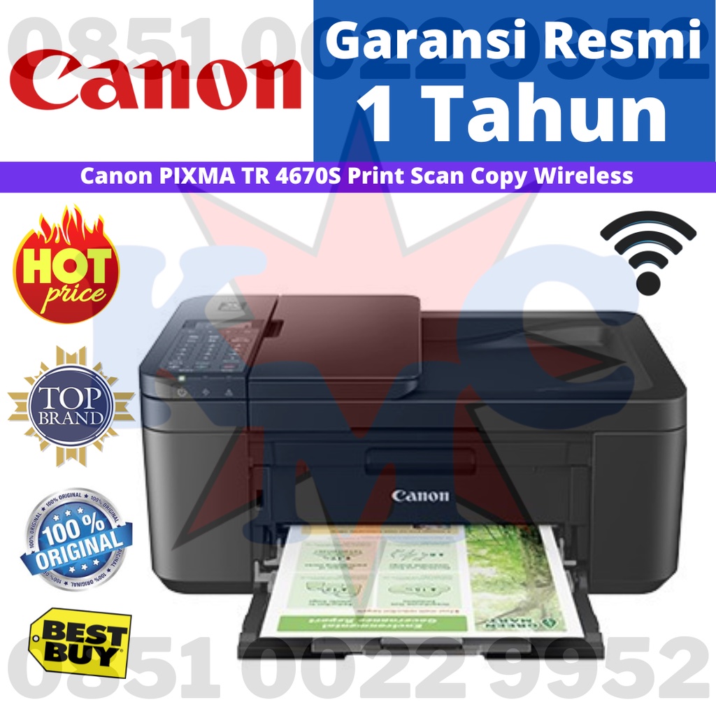 Jual Printer Canon PIXMA TR4670S TR 4670S TR 4670 Print Scan Copy ADF ...