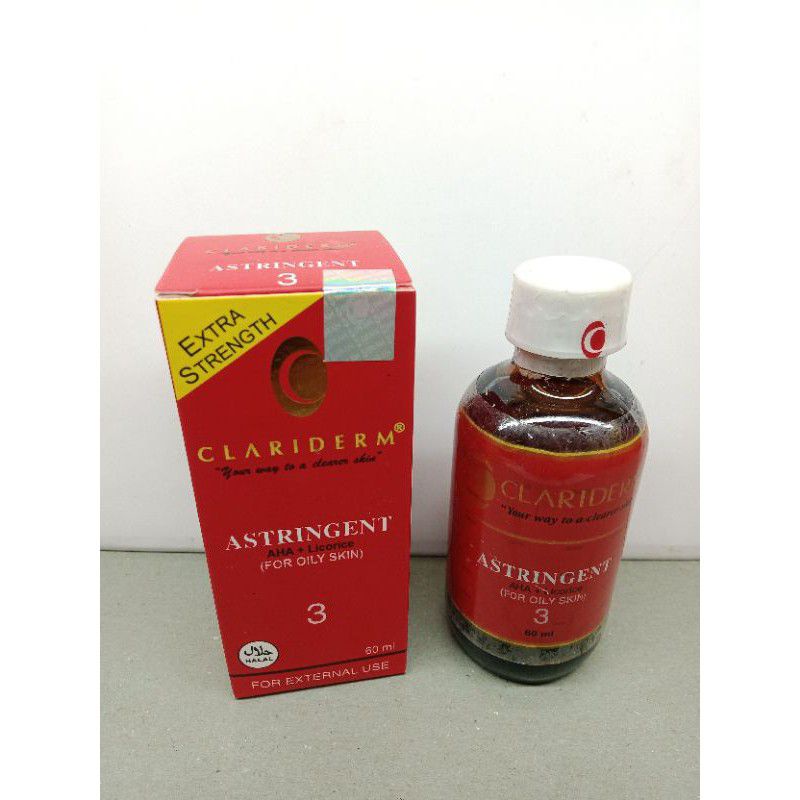 Jual CLARIDERM 60ML FOR OILY SKIN ATAU TONER KLARIDEM Murah(eceran ...