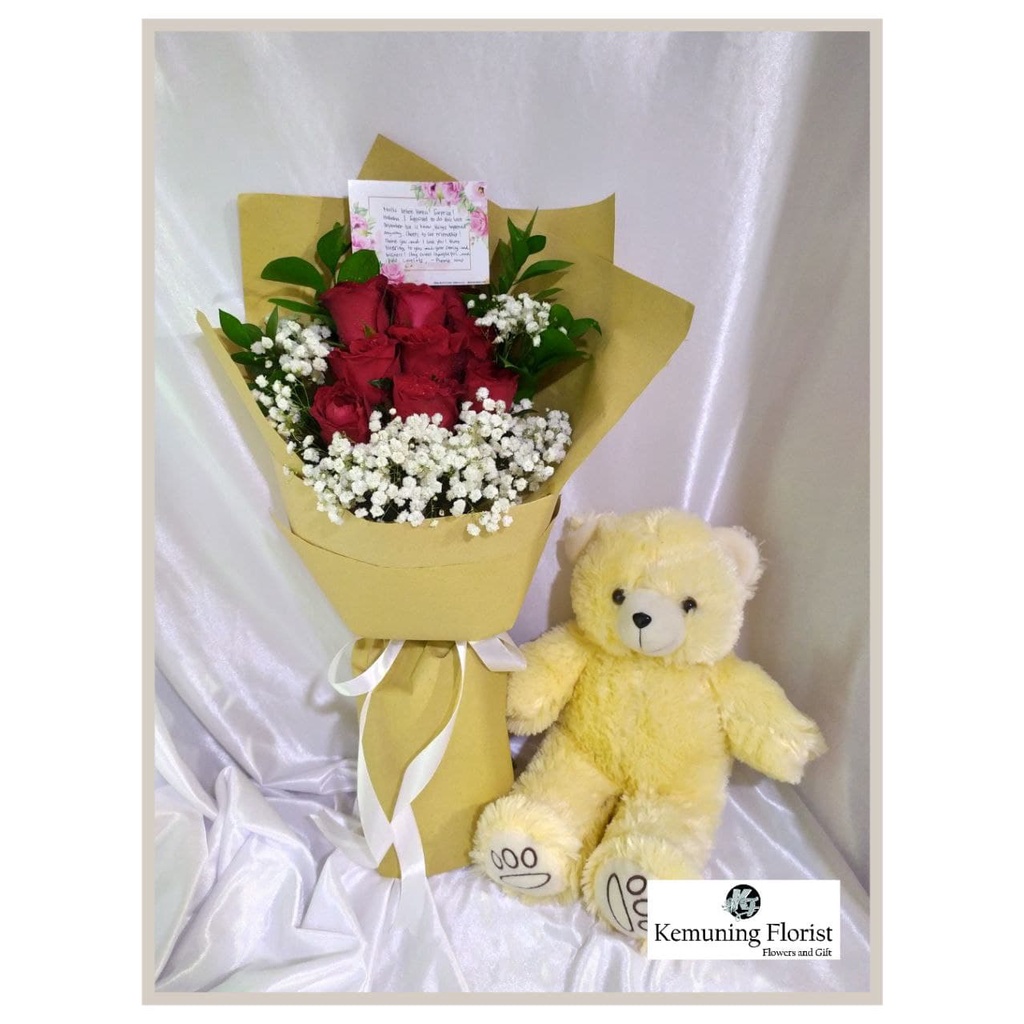 Jual kado valentine/ kado ulang tahun/ buket bunga asli/ paket bunga ...