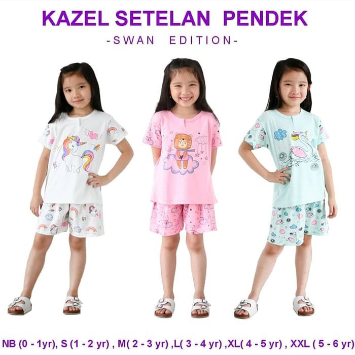 Jual Kazel - Setelan Pendek SWAN Edition | Shopee Indonesia