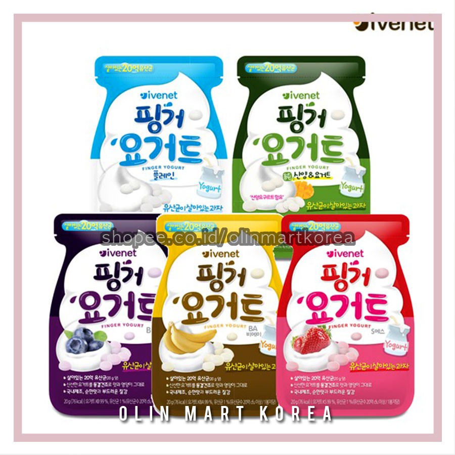 Jual IVENET Finger Yogurt 20g (5 Falvors) | Shopee Indonesia
