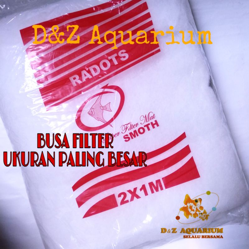Jual Busa Filter Besar 2 x 1 meter Kapas Pembersih Air Aquarium ...