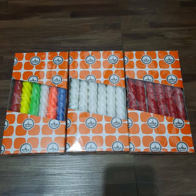 Jual Lilin Ulir Isi 6 Wina (20 cm) | Shopee Indonesia