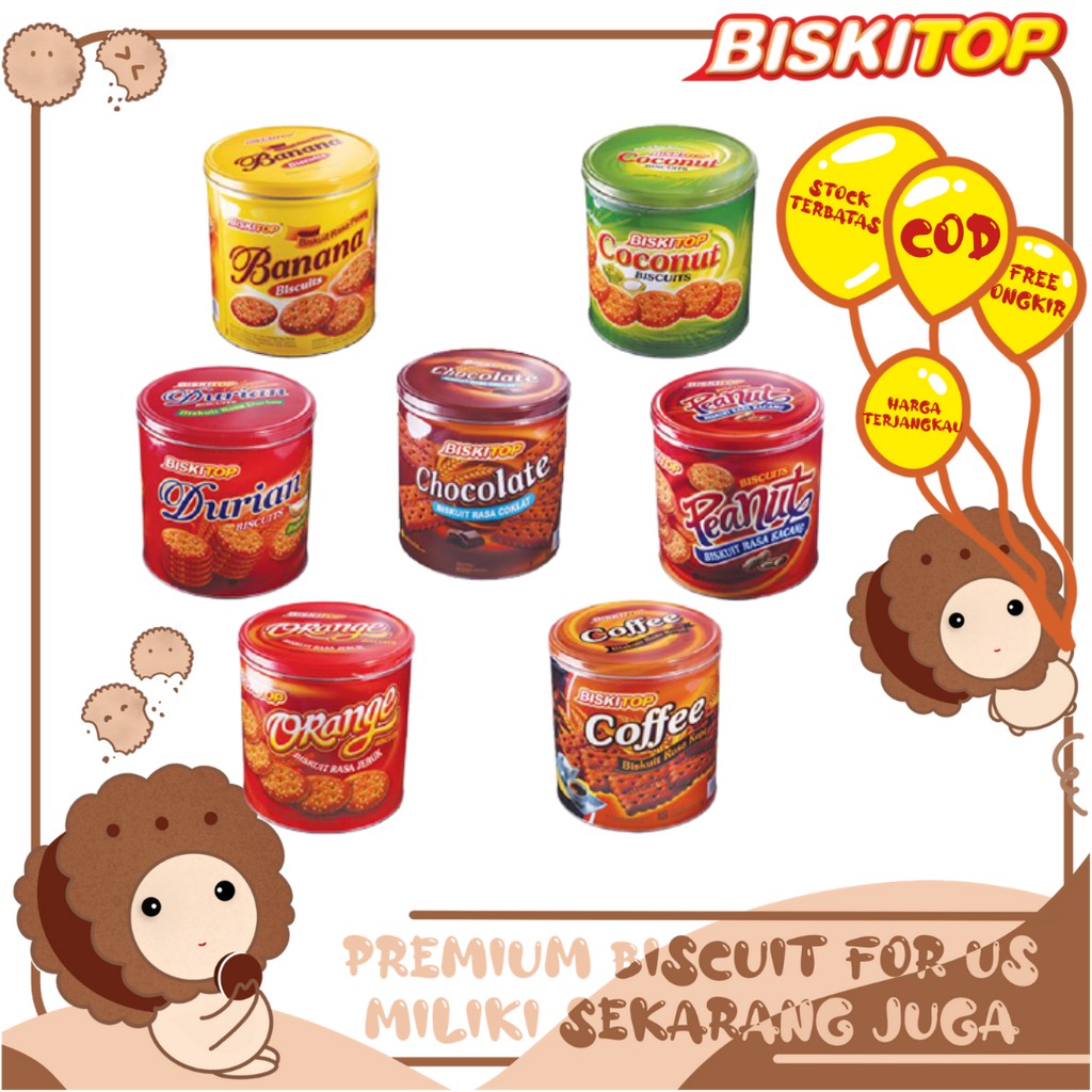 Jual BISKITOP - Sandwich Single Round Kaleng 350gr Murah Promo Cuci ...