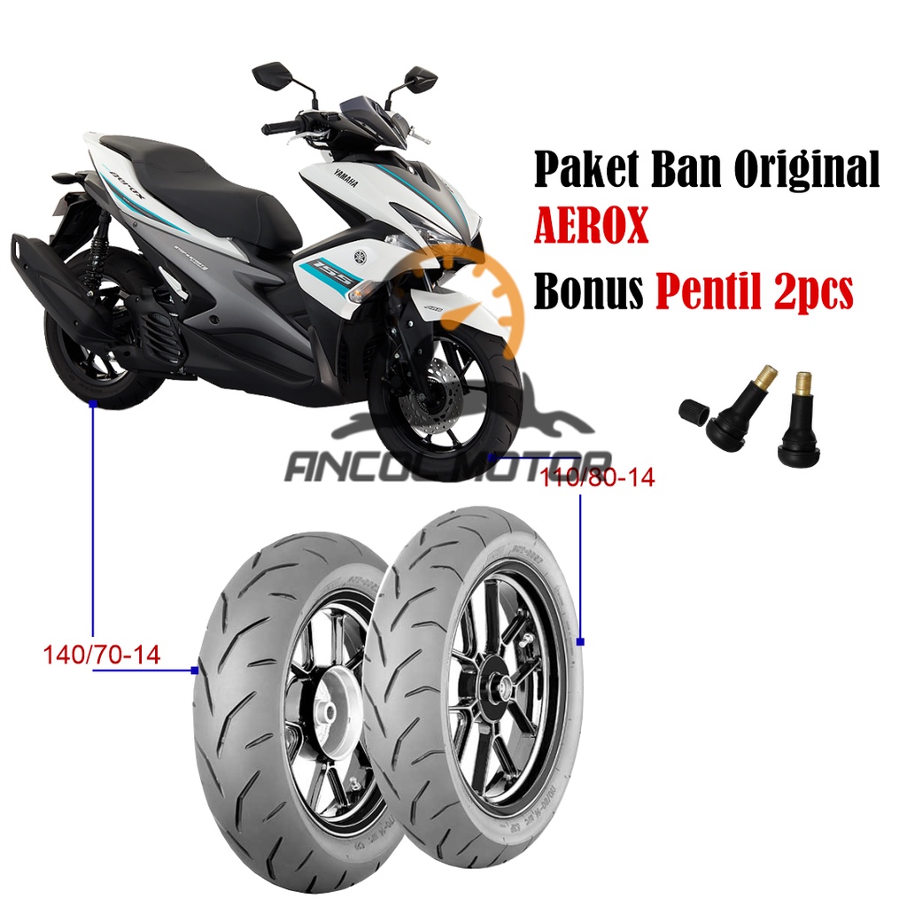 Jual IRC Original Ban Aerox Depan Belakang Tubeless 110/80 140/70 Ring ...