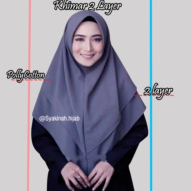Jual Jilbab 2 layer Segitiga instan bella square | Shopee Indonesia