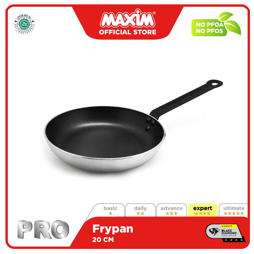 Jual Maxim Pro Series Wajan Teflon Anti Lengket 20cm Frypan | Shopee ...