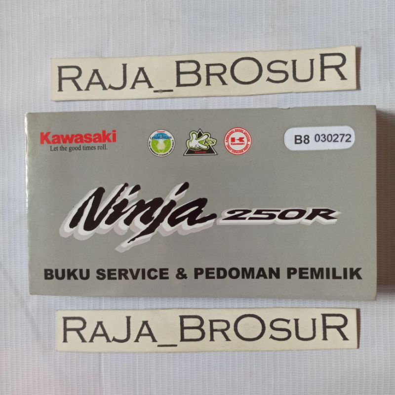 Jual Buku service dan pedoman pemilik/manual book Kawasaki Ninja 250R | Shopee Indonesia