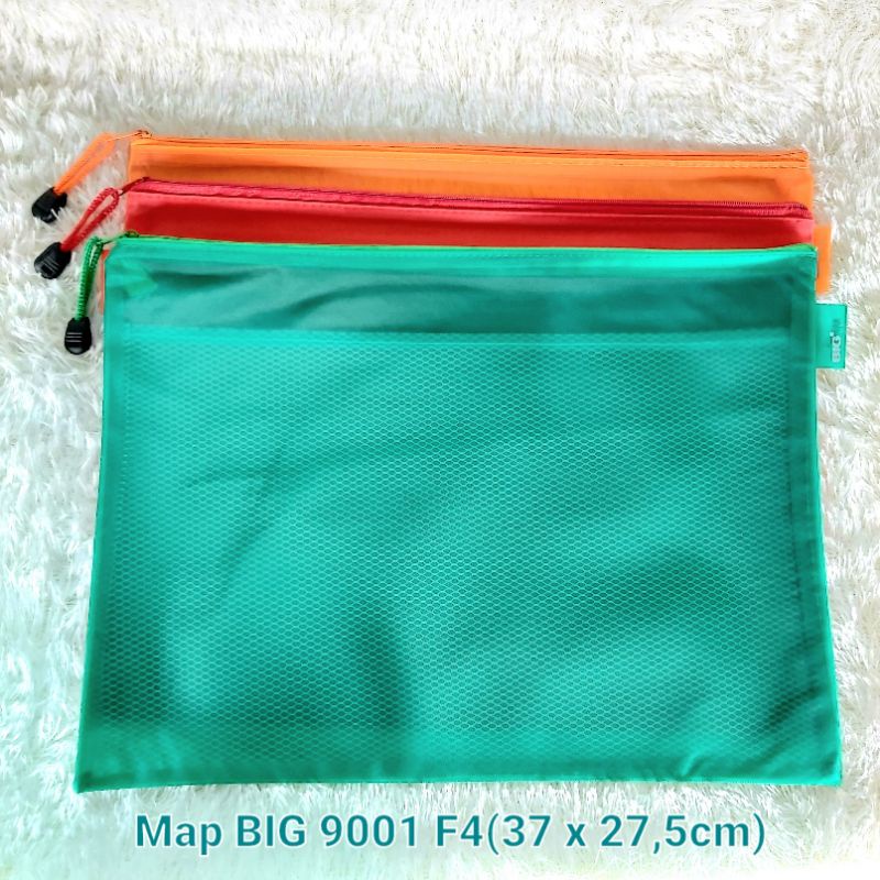 Jual Map Pocket File Big 9001 Zipper Resleting Warna A6 A5 A4 F4